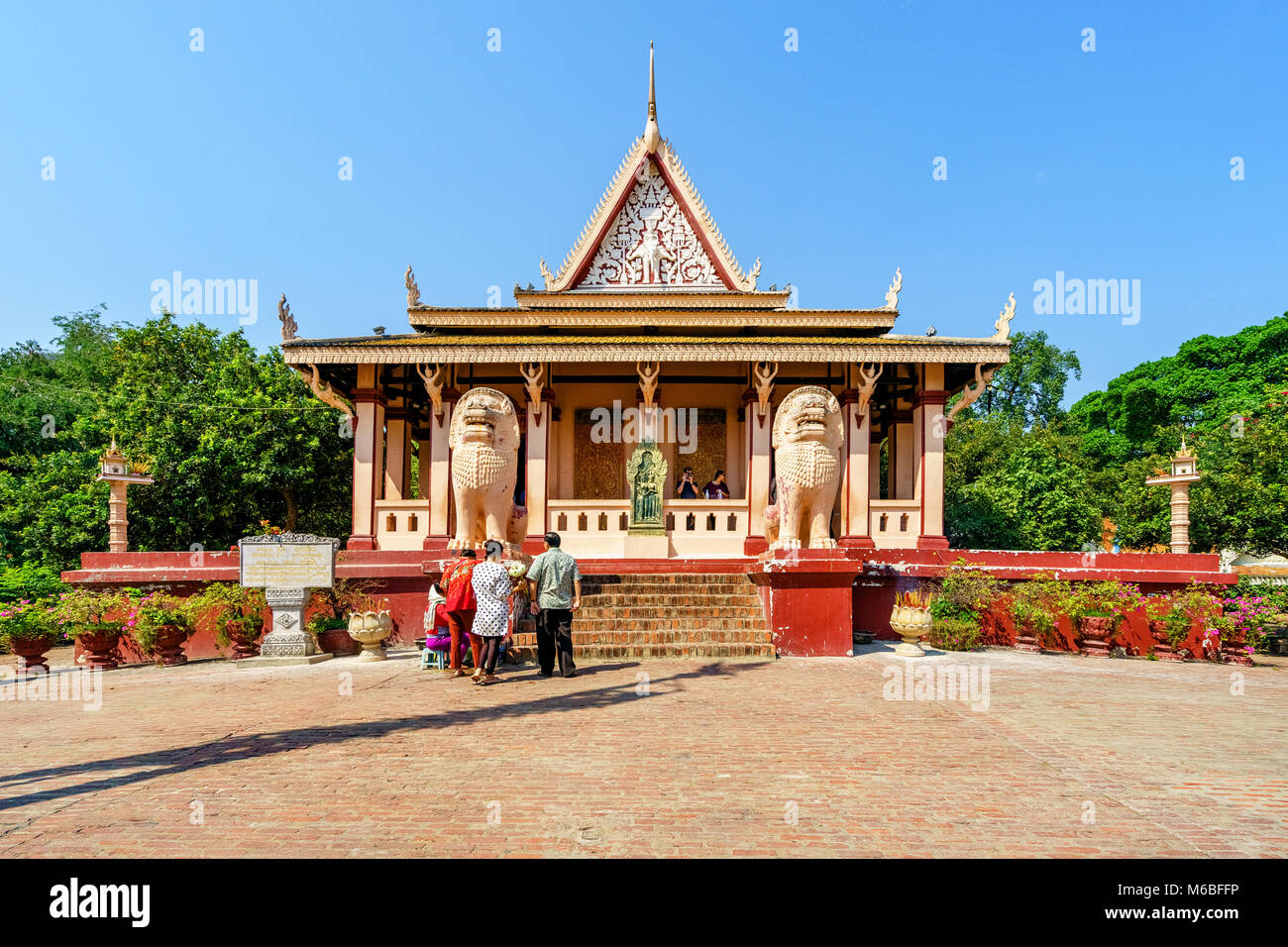 Wat Phnom is a Buddhist temple located in Phnom Penh, Cambodia. It is ...