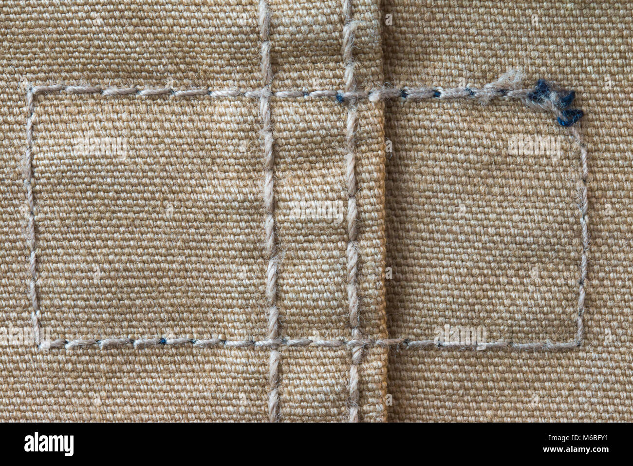 texture brown canvas seam Stock Photo - Alamy