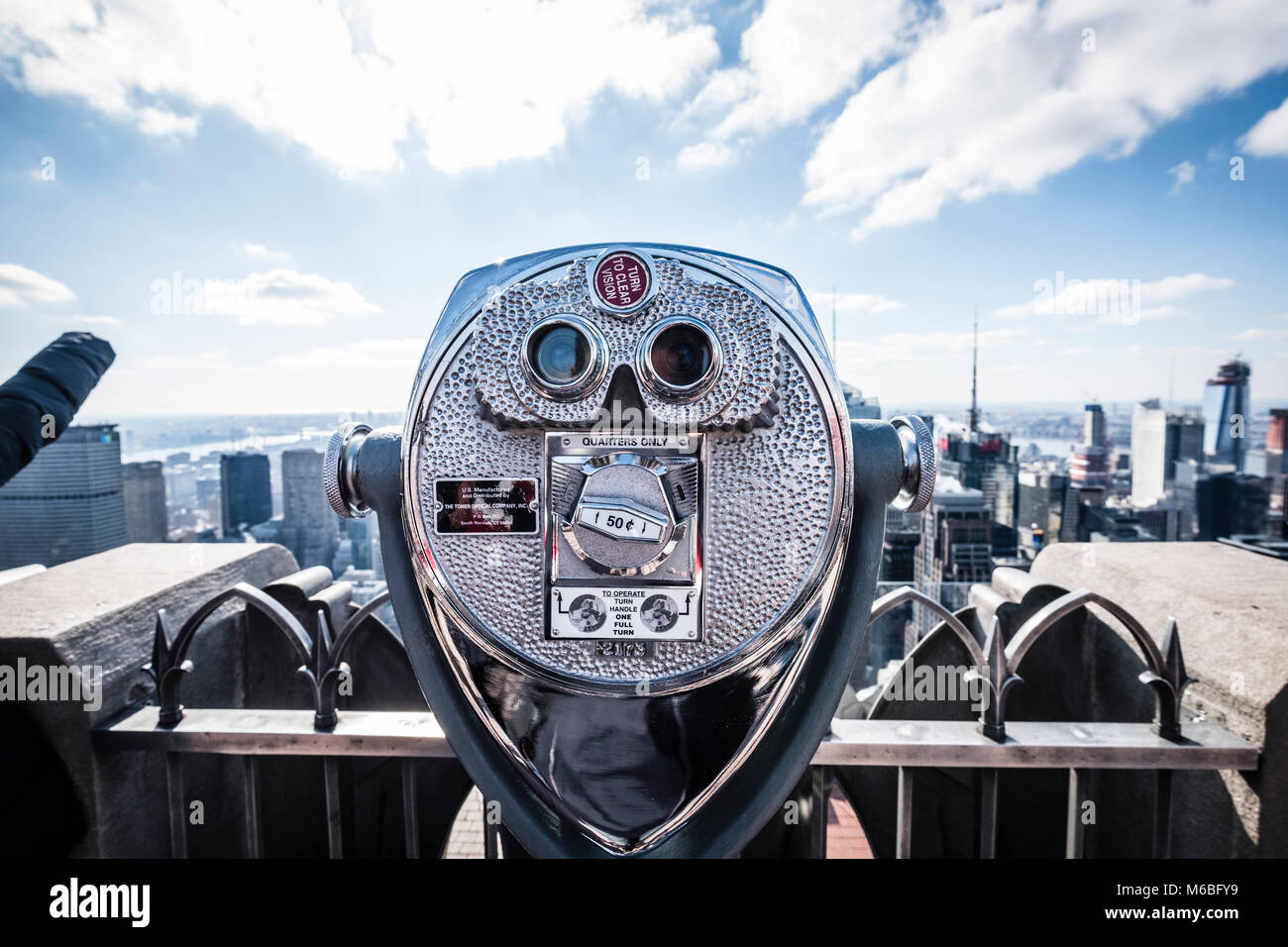 New York City from Top of the Rock Observatory, Feb. 2018 Stock Photo ...