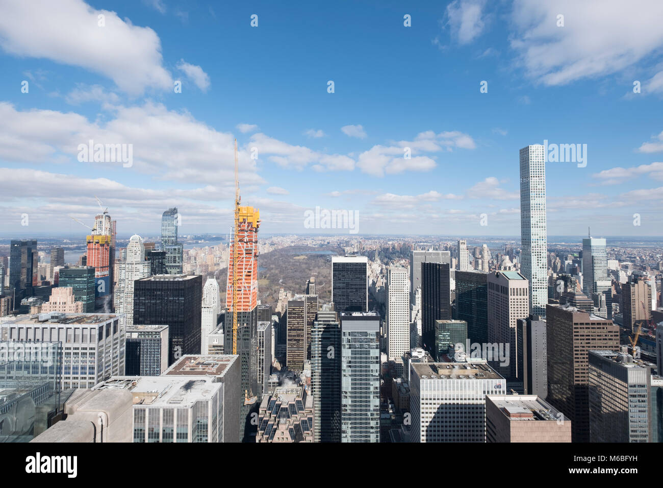 New York City from Top of the Rock Observatory, Feb. 2018 Stock Photo ...