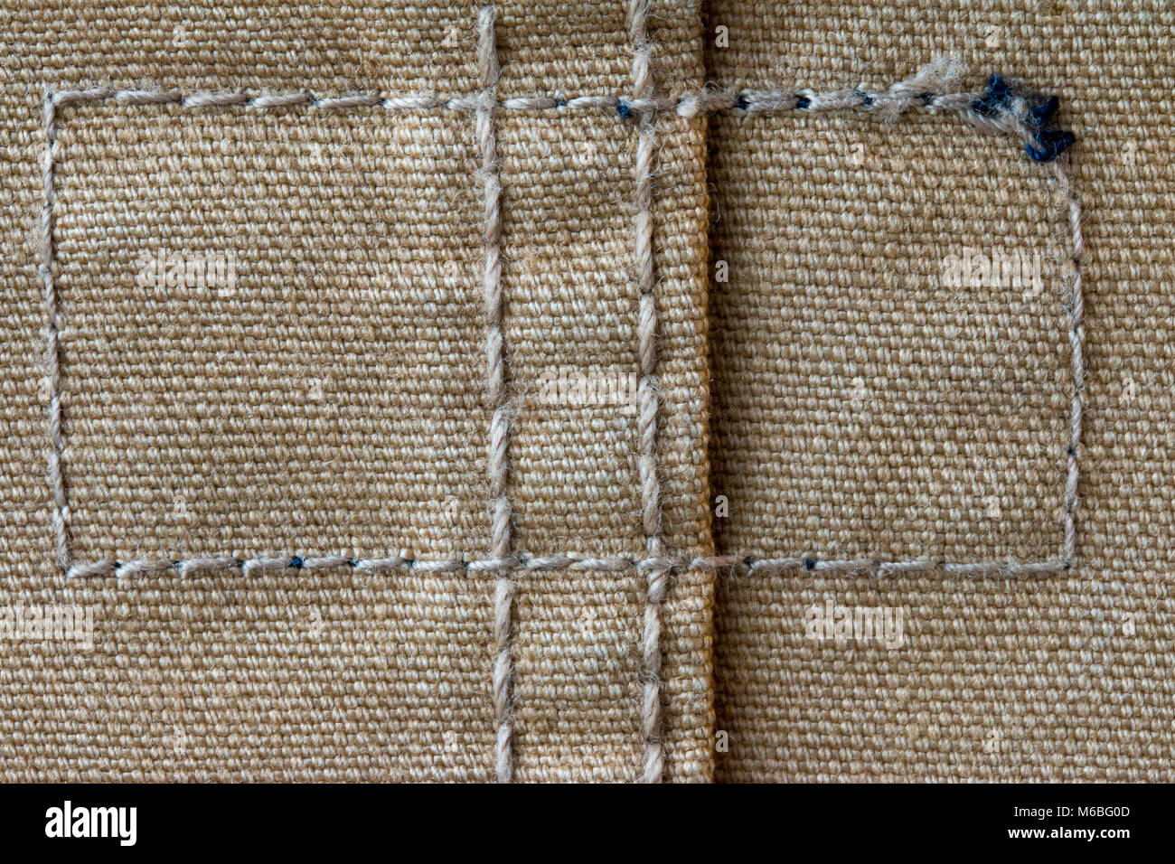 texture brown canvas seam Stock Photo - Alamy