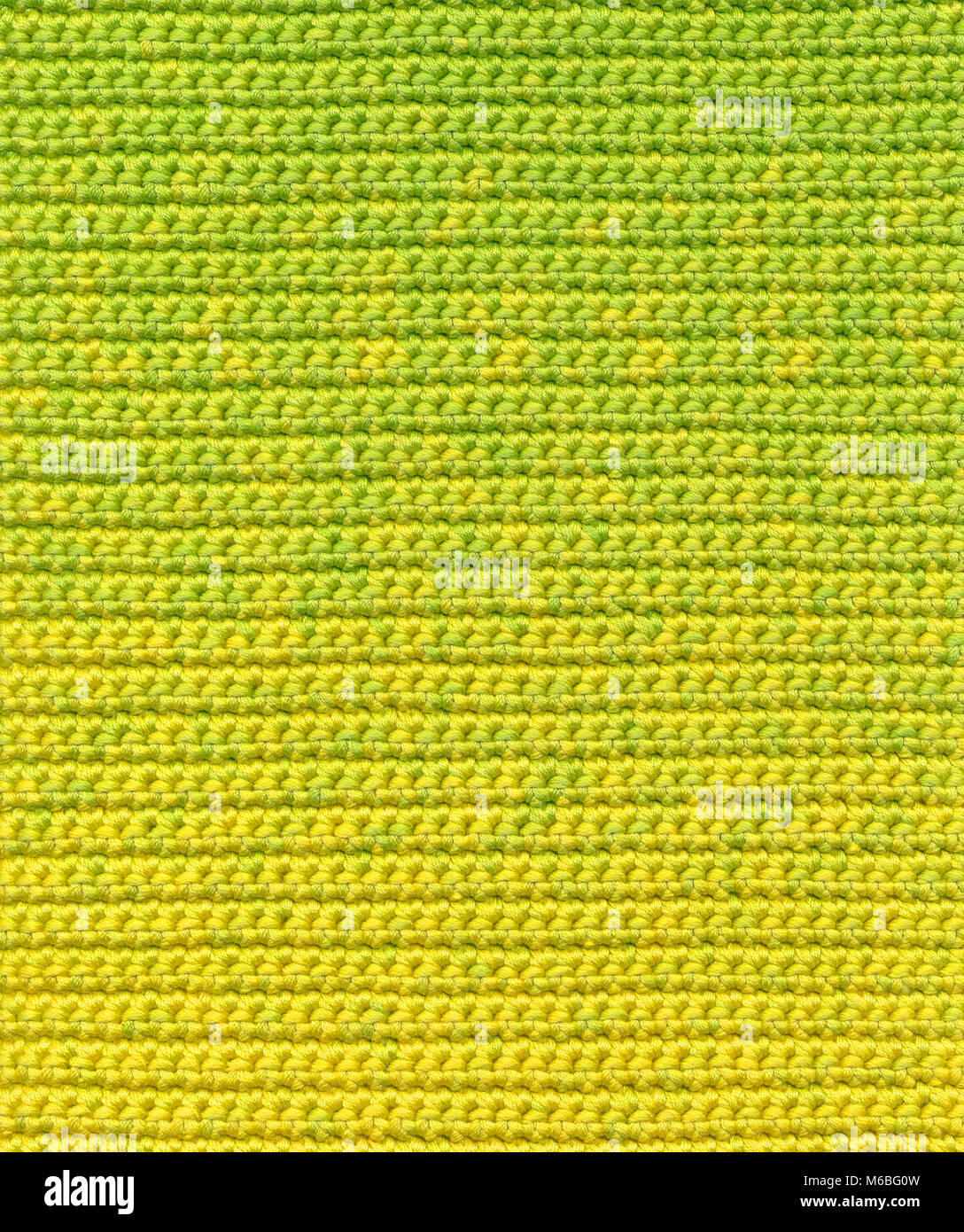 Yellow and green textile background - crochet Stock Photo - Alamy