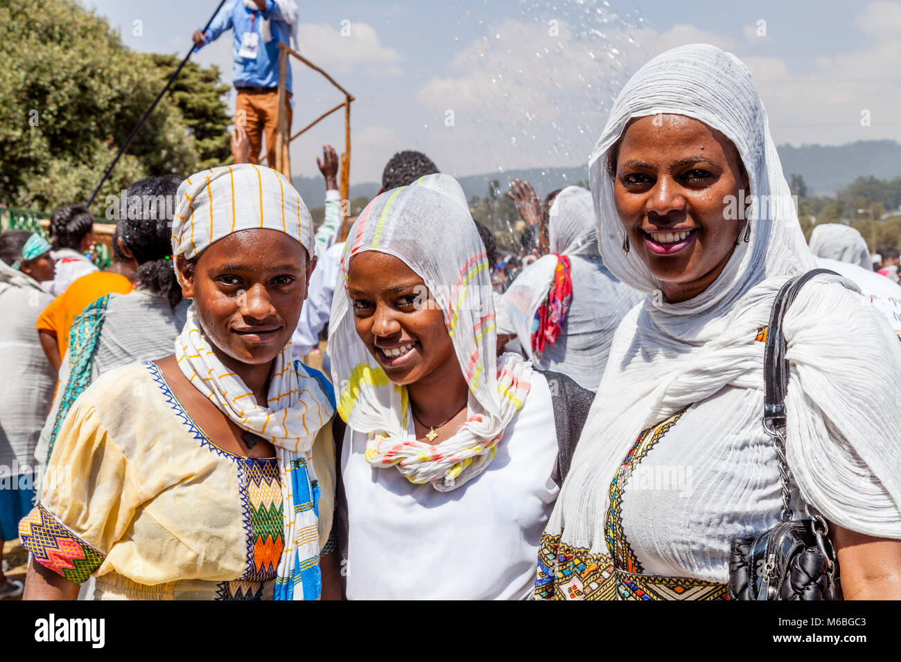 A Group Of Ethiopian Orthodox Christians Pose For A Photo During Timkat ...