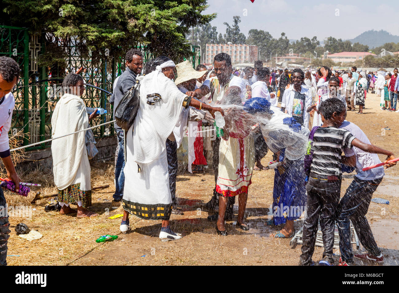 Ethiopian Christians Are Sprinkled With Blessed Water To Celebrate The ...