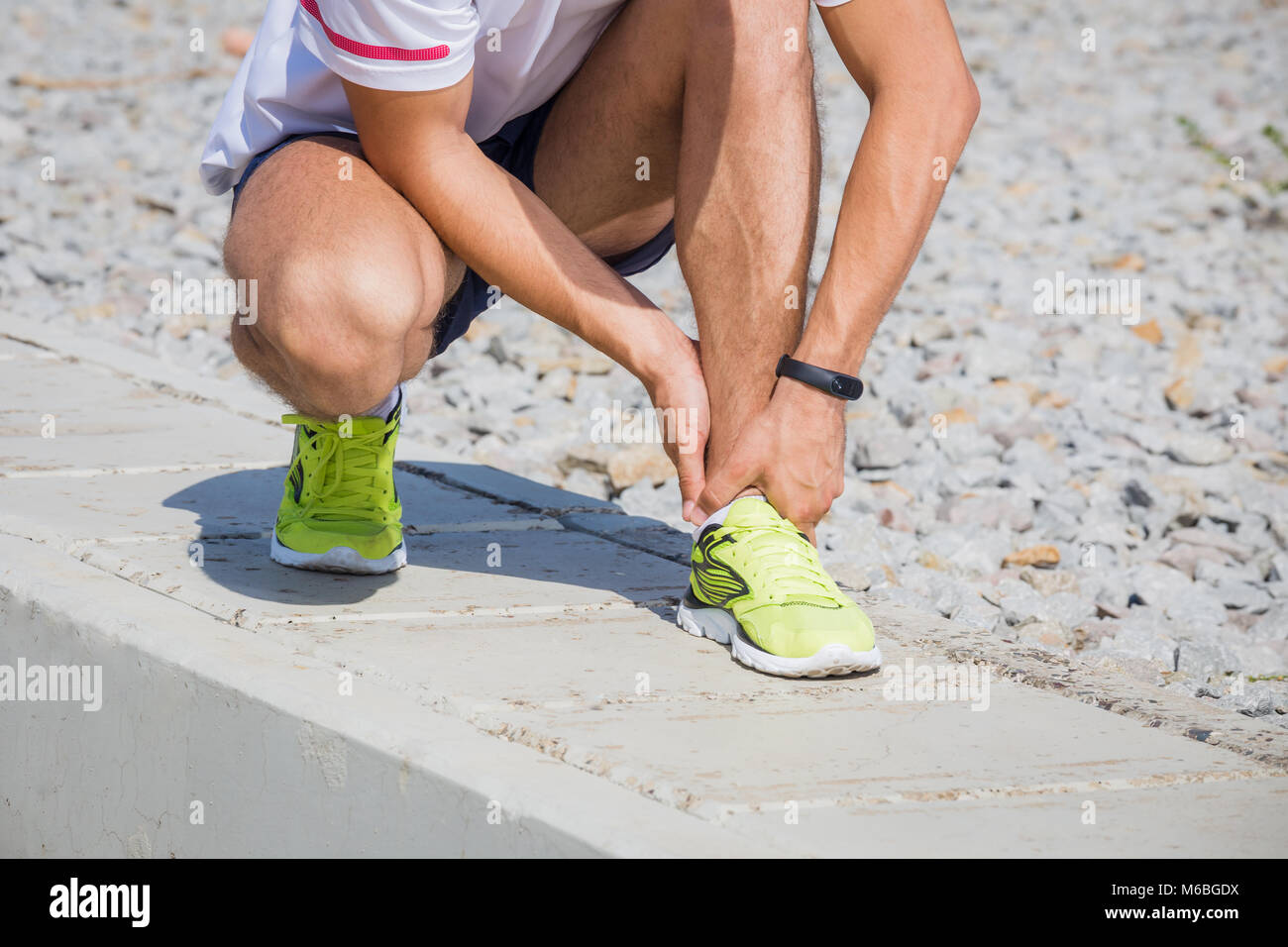 Running athlete sprain High Resolution Stock Photography and Images - Alamy