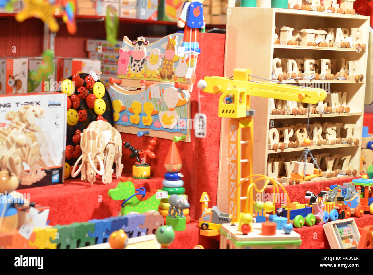 Christmas Street Market Toy Stall High Resolution Stock Photography and ...