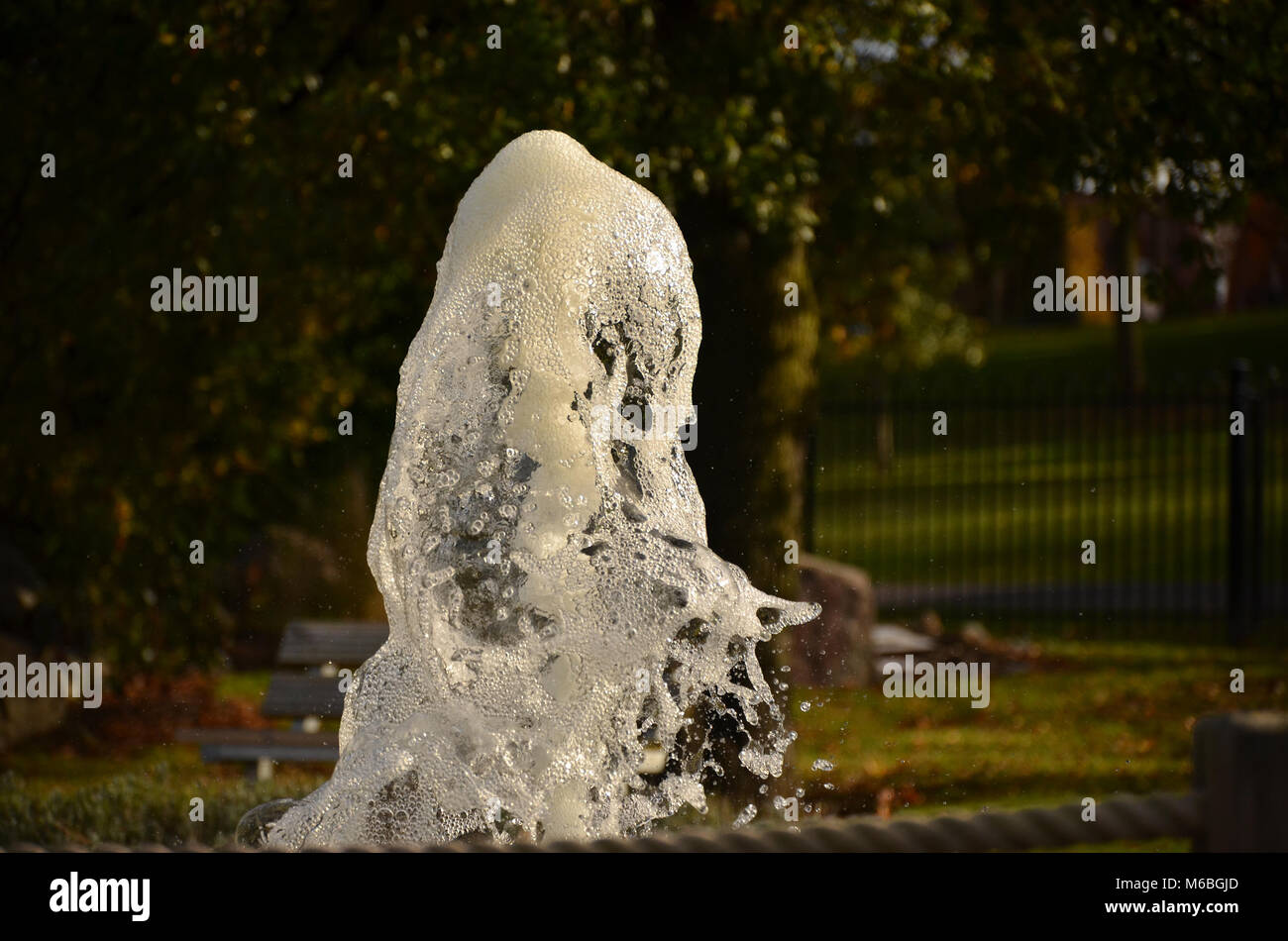 high speed water from fountain Stock Photo - Alamy