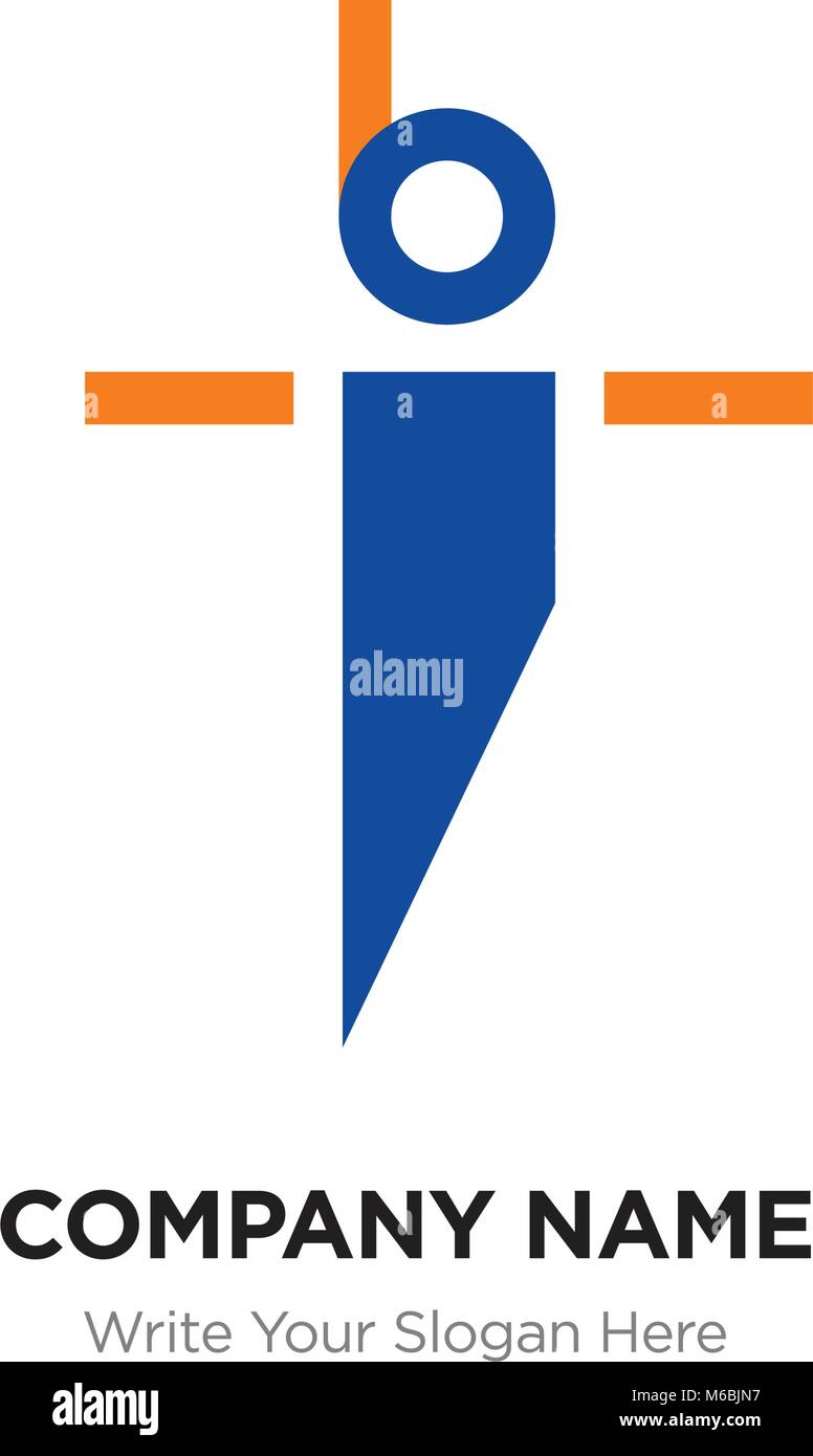 Abstract letter bi ib logo design template, Alphabet initial letters ...