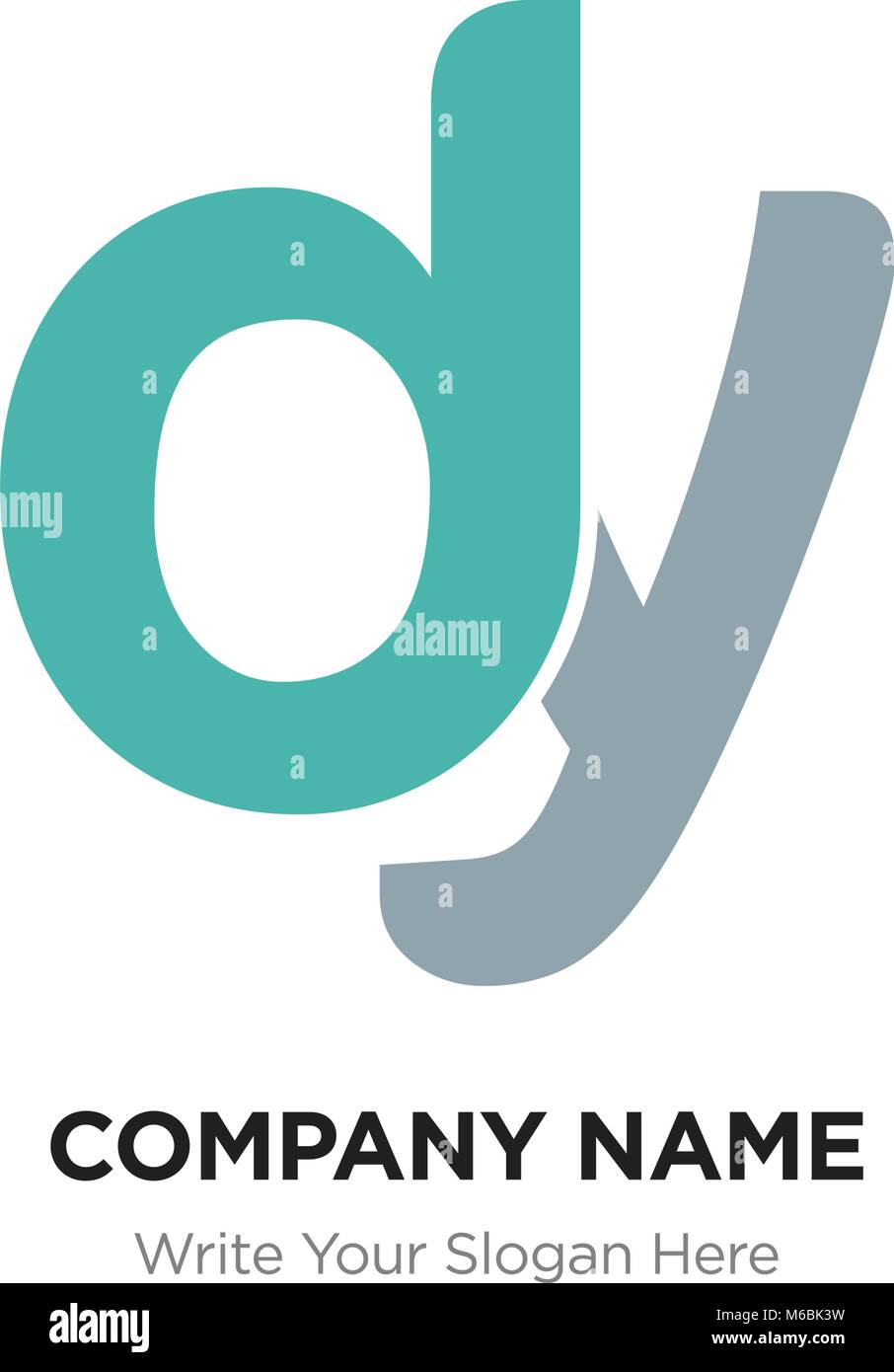 Abstract letter dy,yd logo design template, black & green Alphabet ...