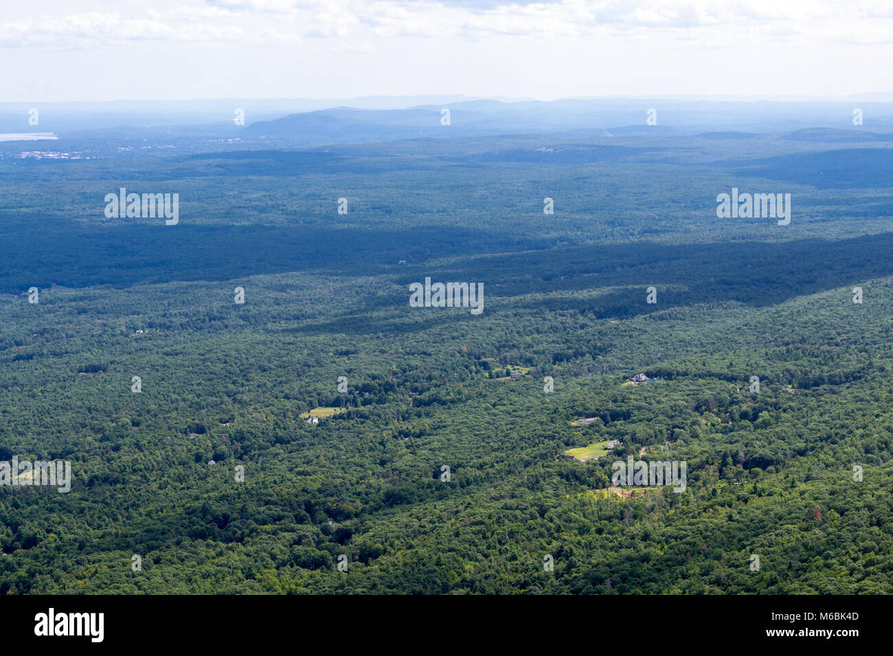 Views during a hike at the Kaaterskill Wild Forest in Upstate NY Stock ...