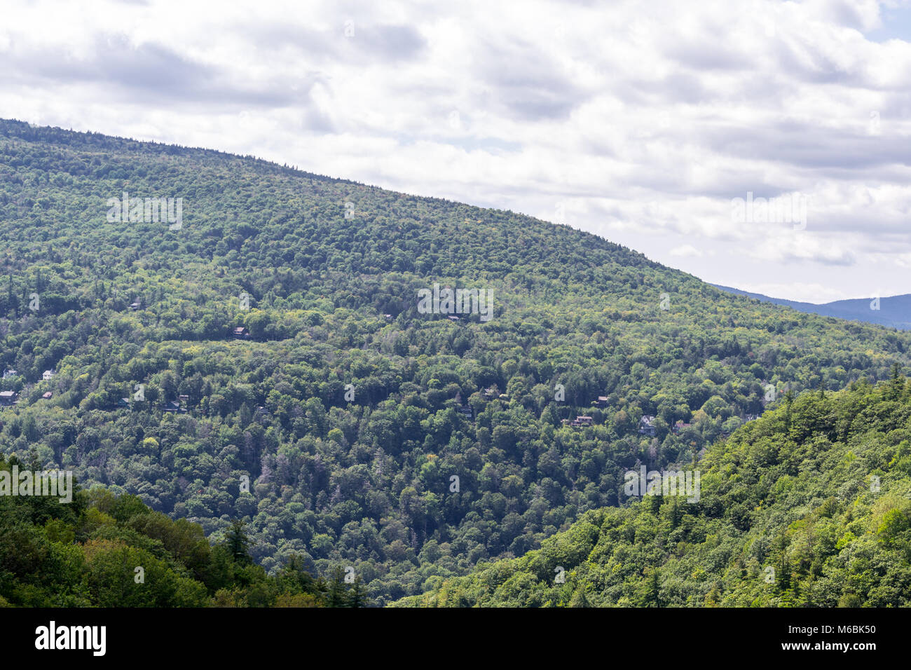 Views during a hike at the Kaaterskill Wild Forest in Upstate NY Stock ...