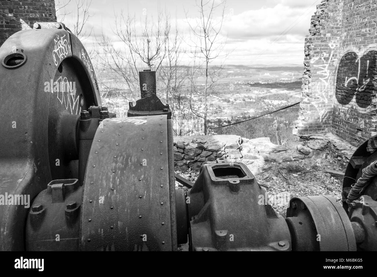 Mount Beacon Incline Railway was destroyed by fire in 1983 Stock Photo ...