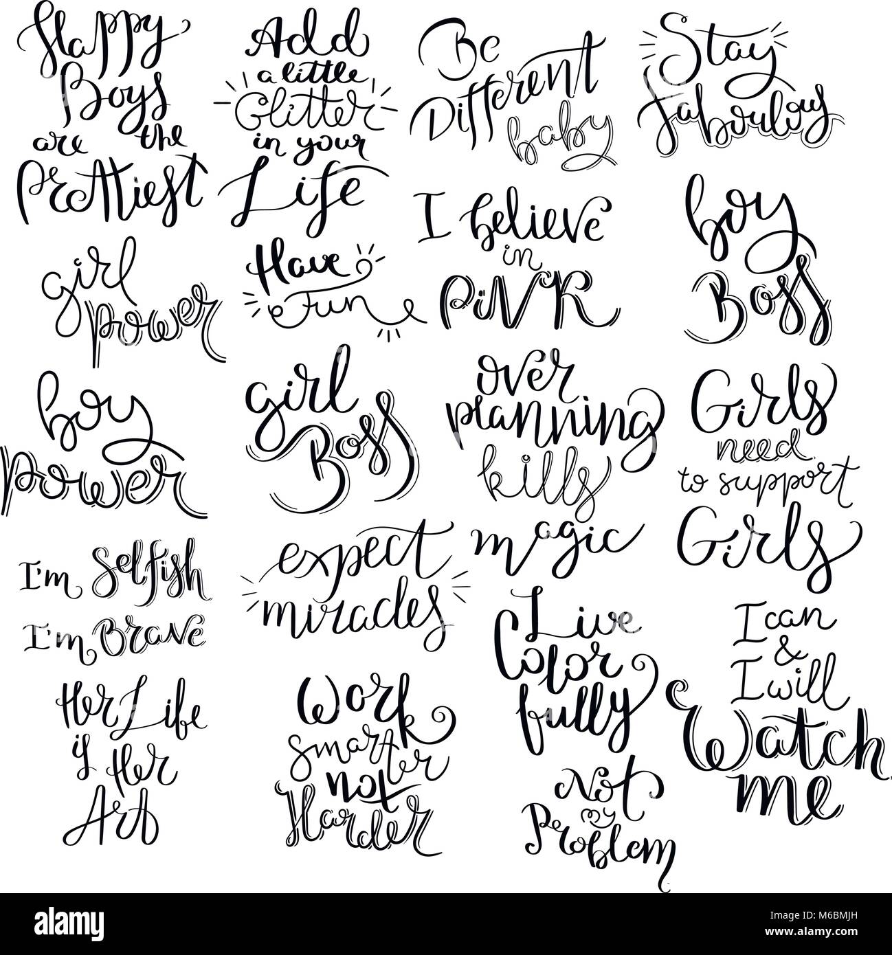 Hand written calligraphy quote motivation for life and happiness. For ...