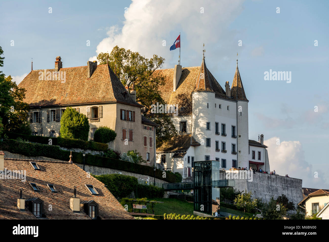 Suisse. Chateau de Nyon, Canton de Vaud // Switzerland. Castle of Nyon ...