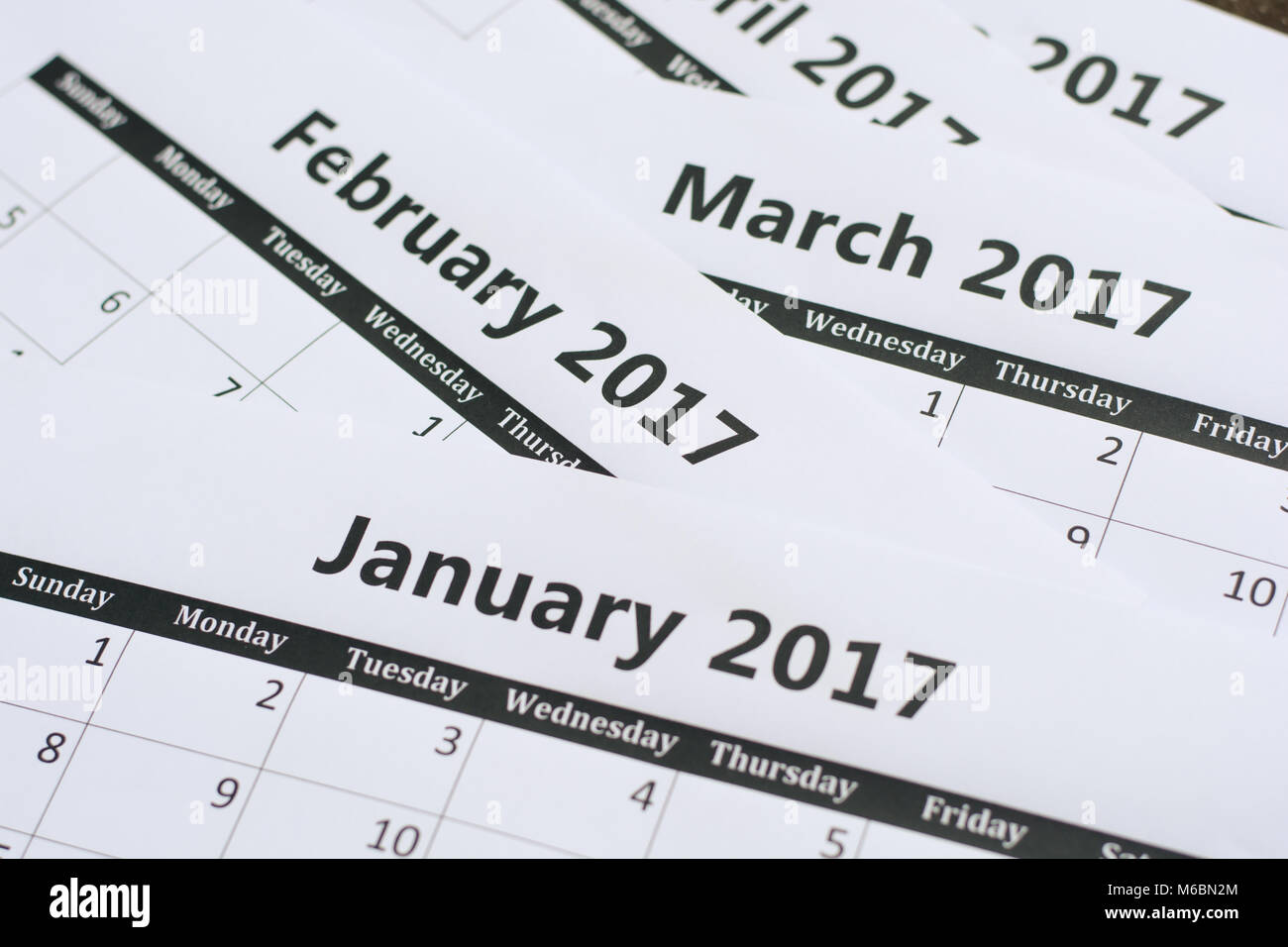 calendar page background Stock Photo - Alamy