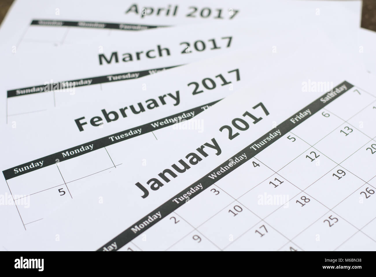 calendar page background Stock Photo - Alamy