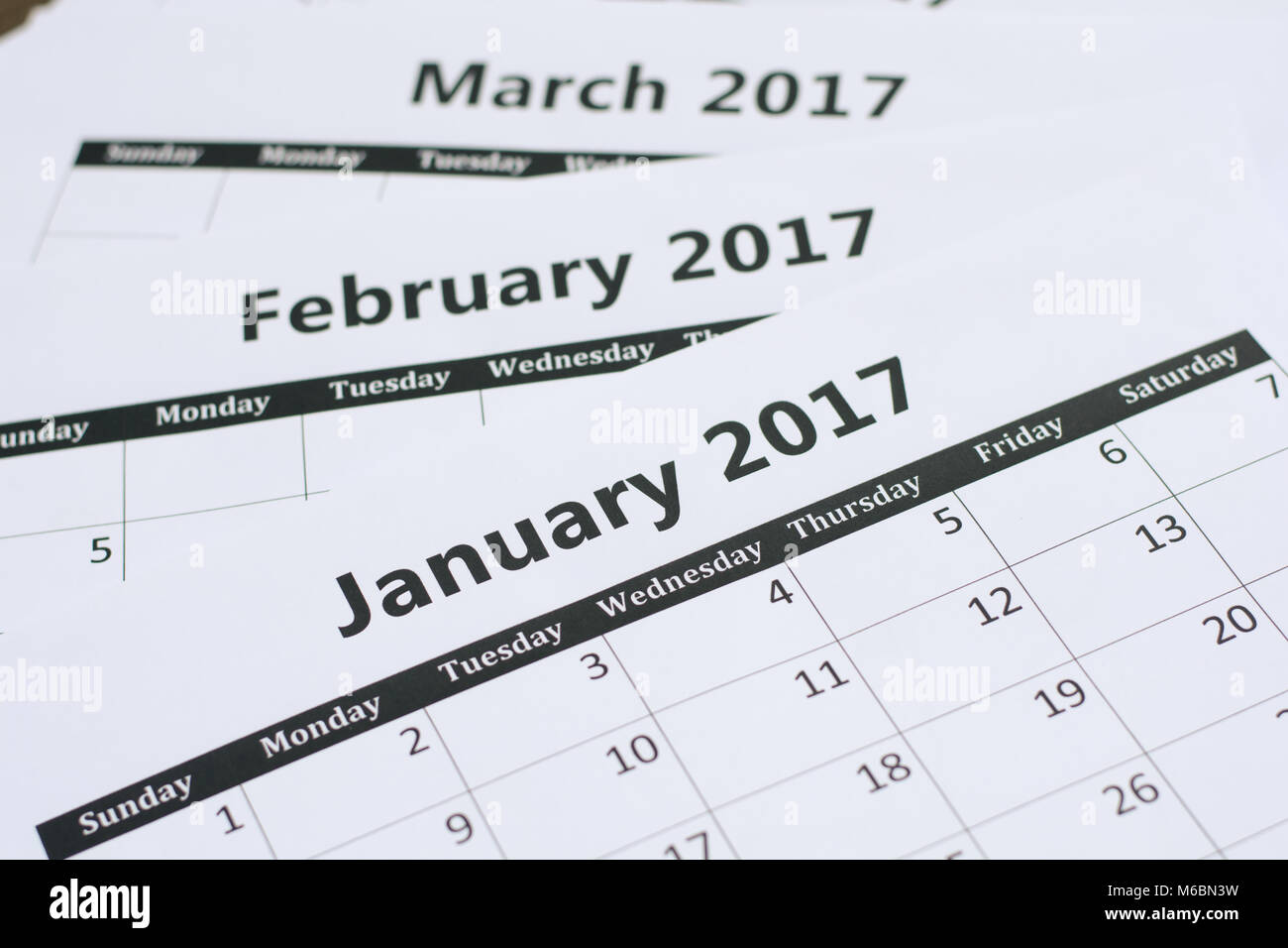 calendar page background Stock Photo - Alamy