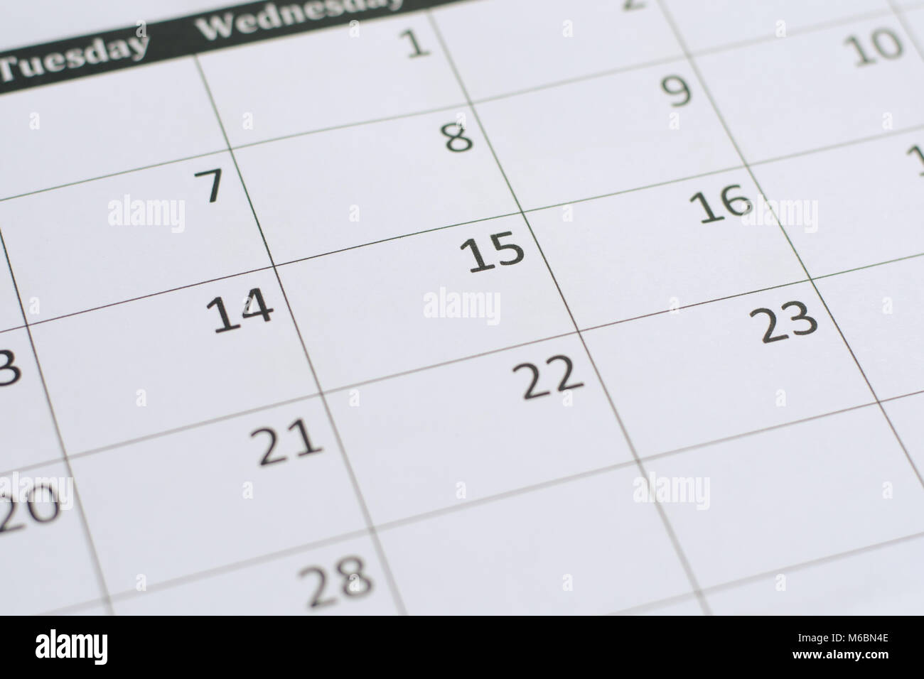 calendar page background Stock Photo - Alamy