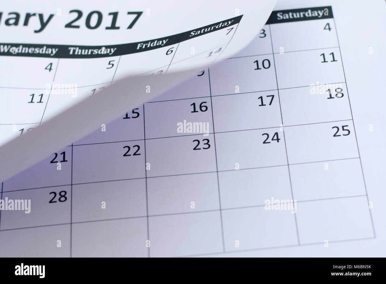 calendar page background Stock Photo - Alamy
