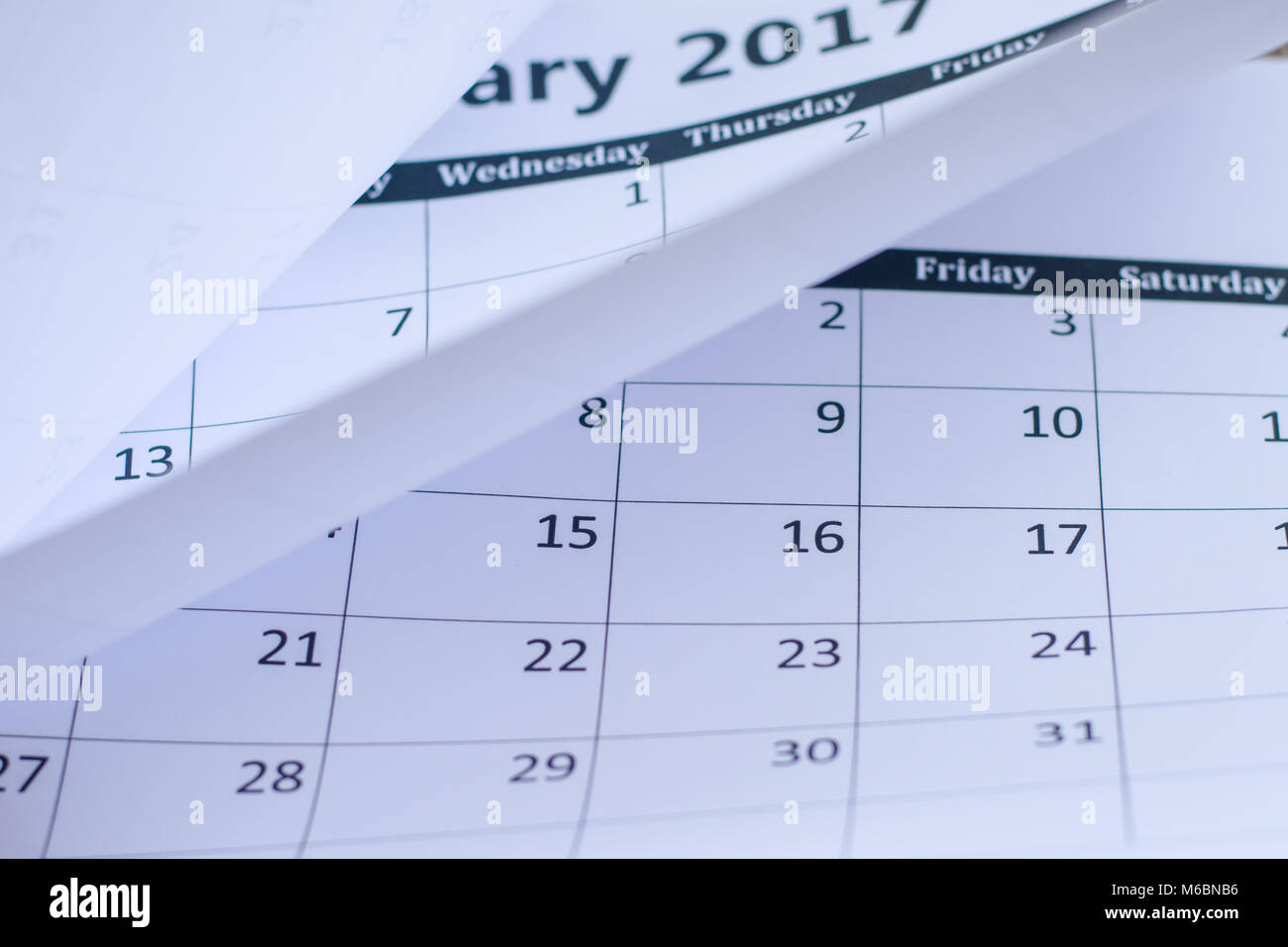 calendar page background Stock Photo - Alamy