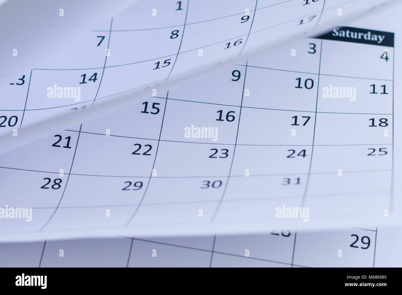 calendar page background Stock Photo - Alamy