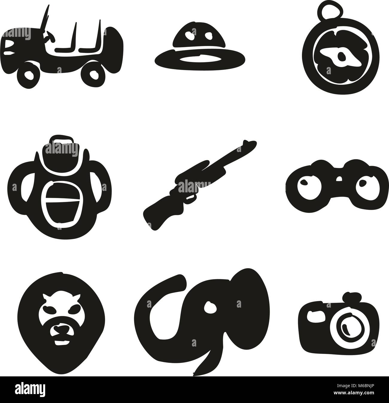Safari Icons Freehand Fill Stock Vector Image & Art - Alamy Safari Icons Freehand Fill Stock Vector Image & Art - Alamy