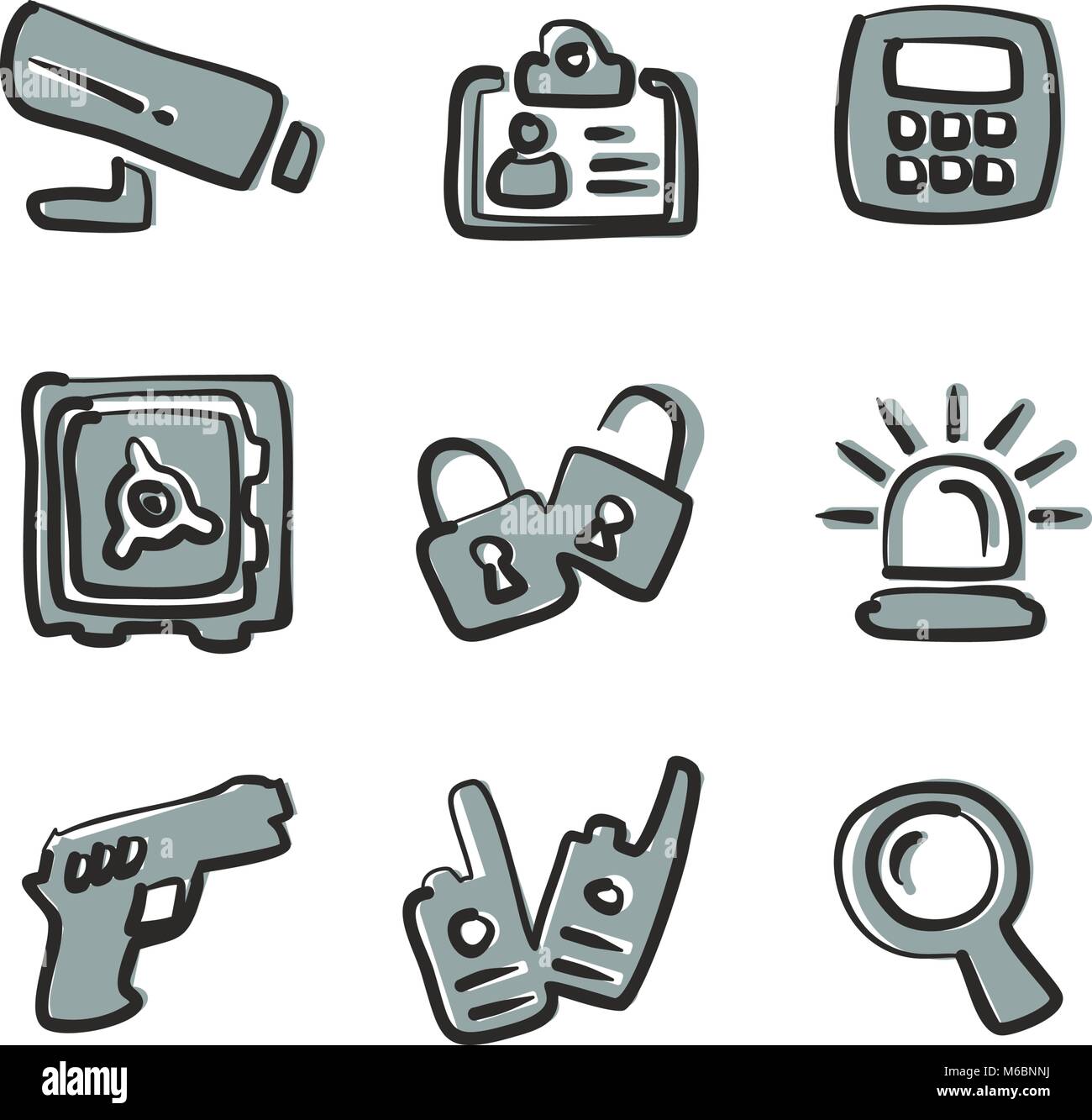 Lock code icons color hi-res stock photography and images - Alamy