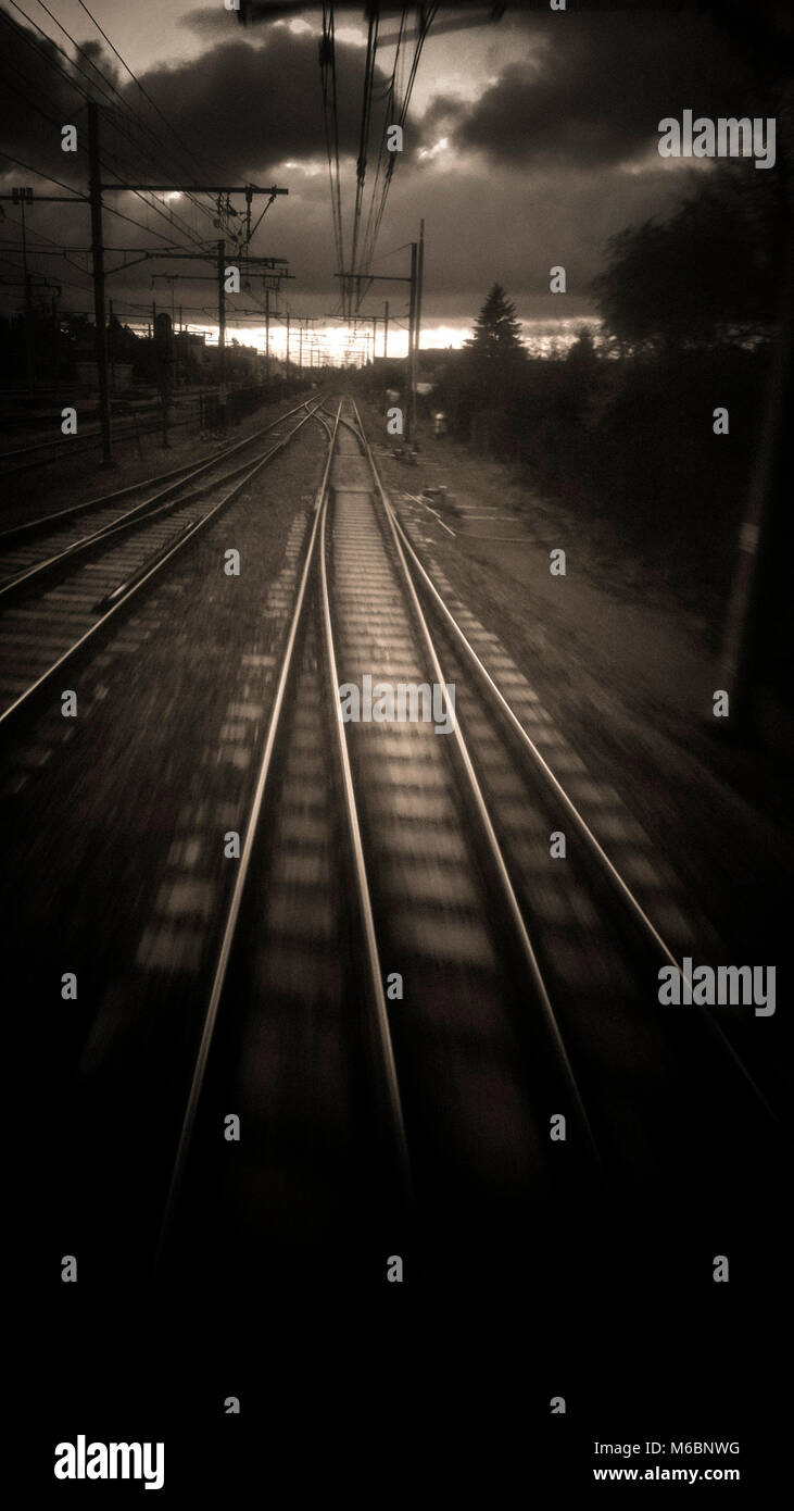 Section of rail track hi-res stock photography and images - Alamy