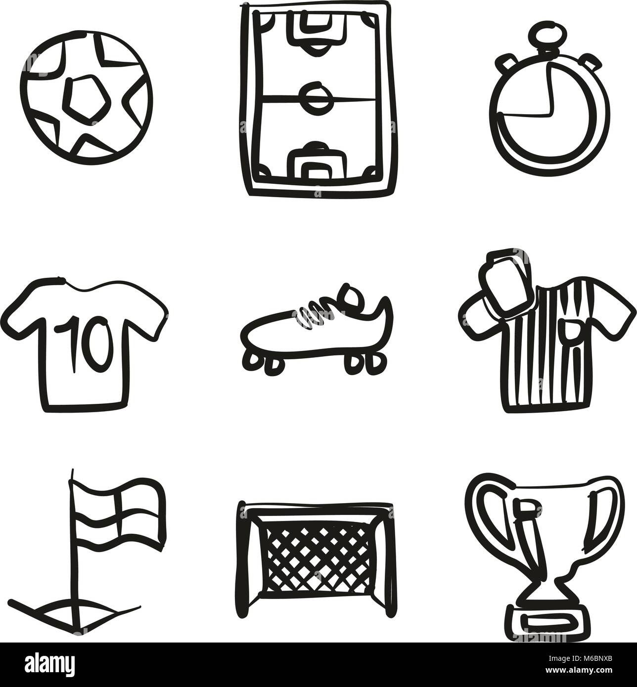 Soccer field yellow line Stock Vector Images - Alamy