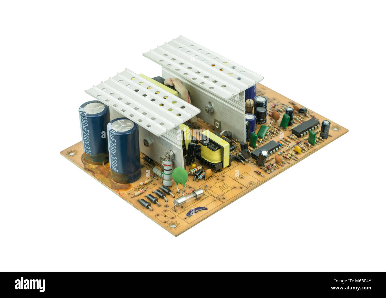 Electronic Circuits power supply unit isolated Stock Photo - Alamy