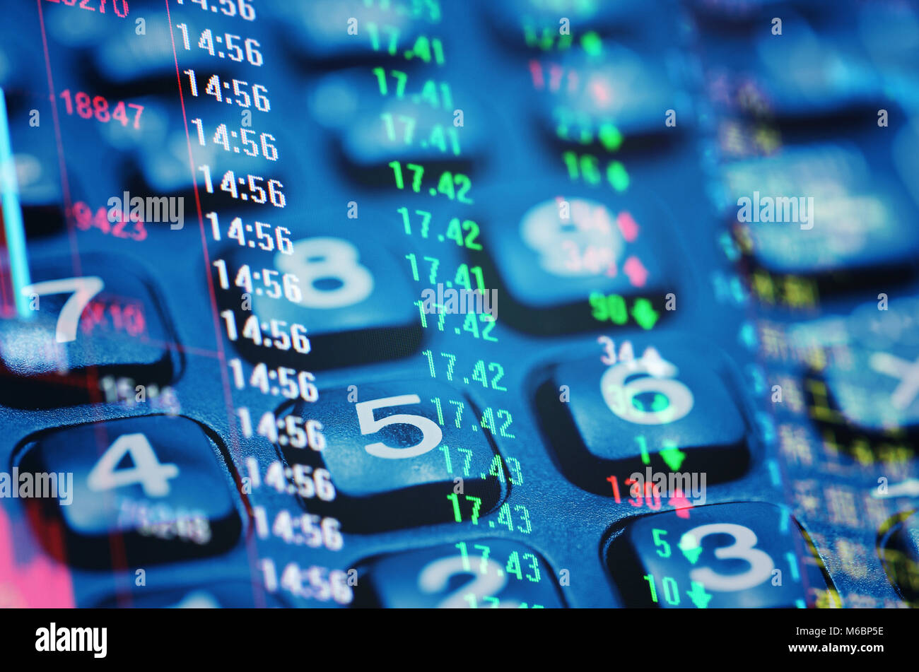 Financial stock market data, business data analysis charts Stock Photo ...