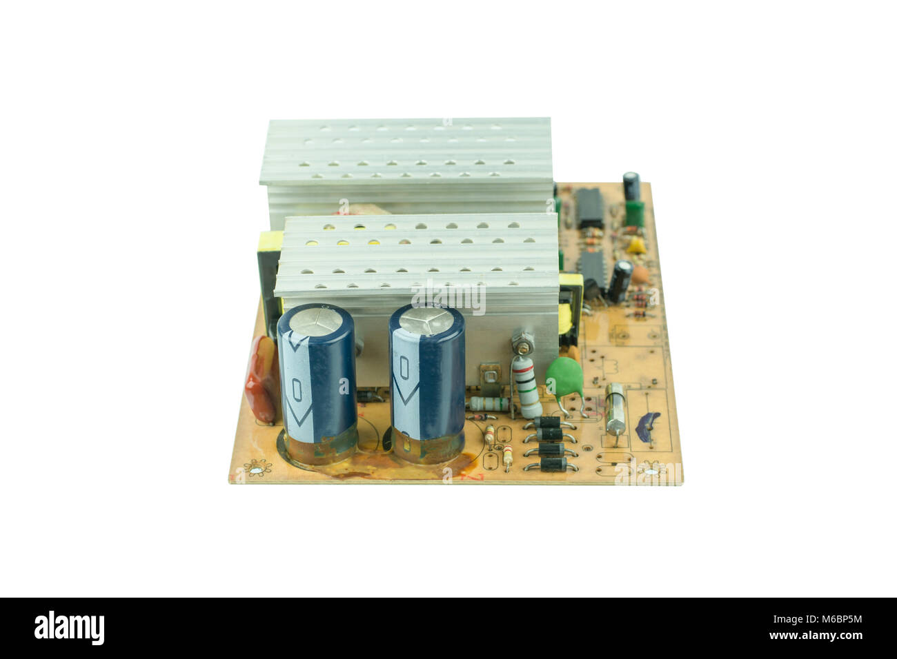 Electronic Circuits power supply unit isolated Stock Photo - Alamy