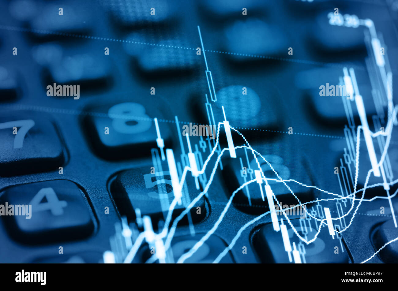 Financial stock market data, business data analysis charts Stock Photo ...