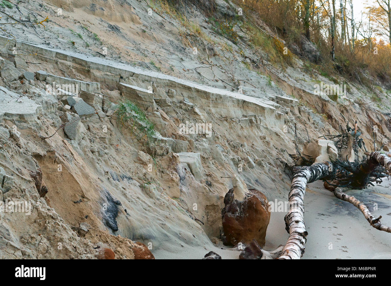 a severe storm in the Baltic sea, a storm at sea, the waves cover the ...