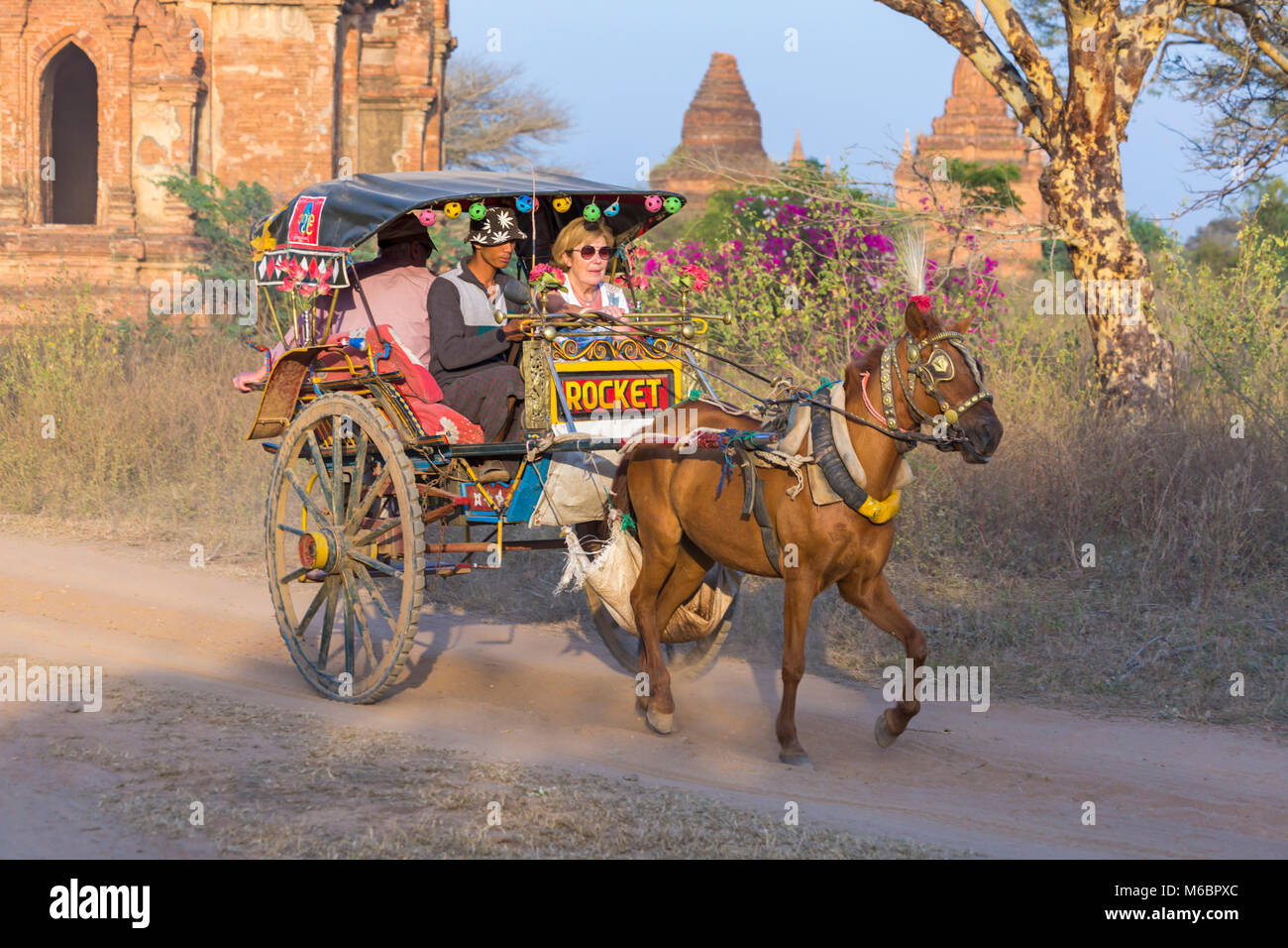 Myanmar horse cart hi-res stock photography and images - Alamy
