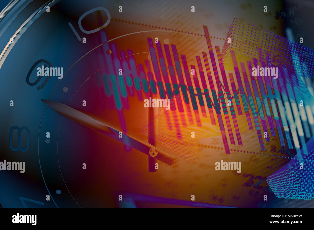 Financial stock market data, the accumulation of time Stock Photo - Alamy