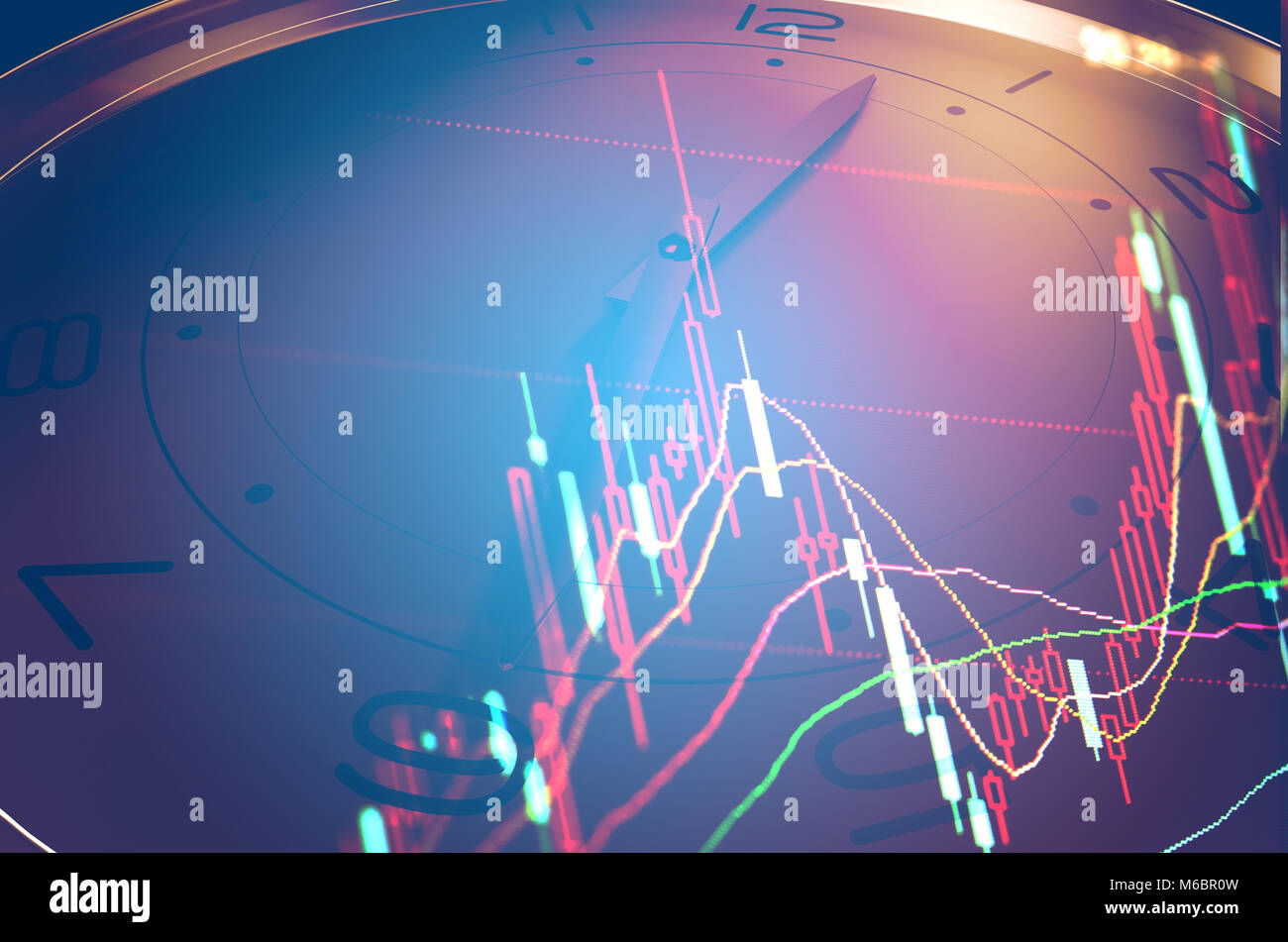 Financial stock market data, the accumulation of time Stock Photo - Alamy