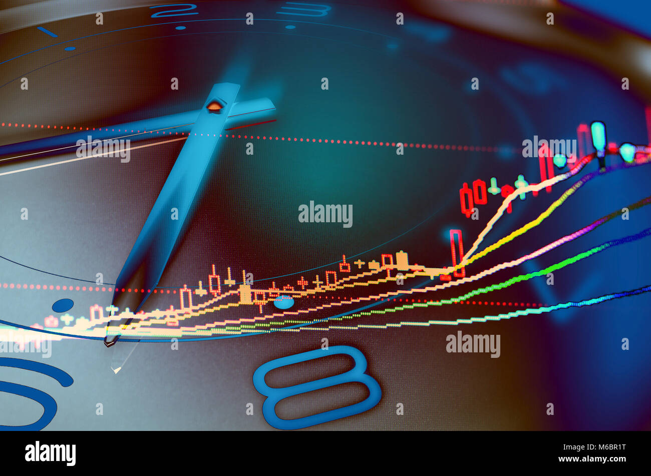 Financial stock market data, the accumulation of time Stock Photo - Alamy