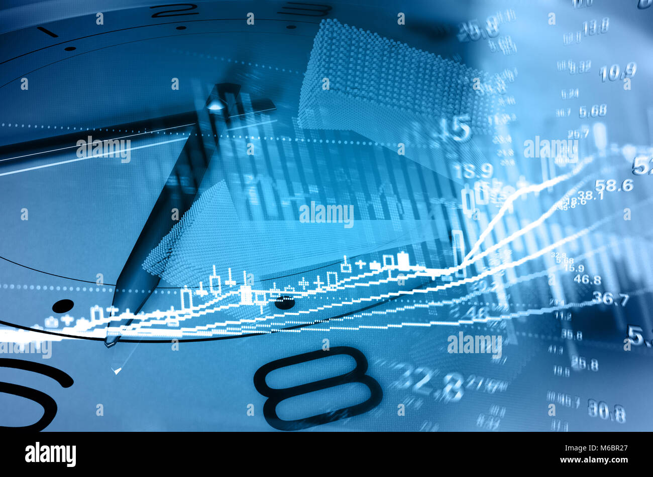 Financial stock market data, the accumulation of time Stock Photo - Alamy