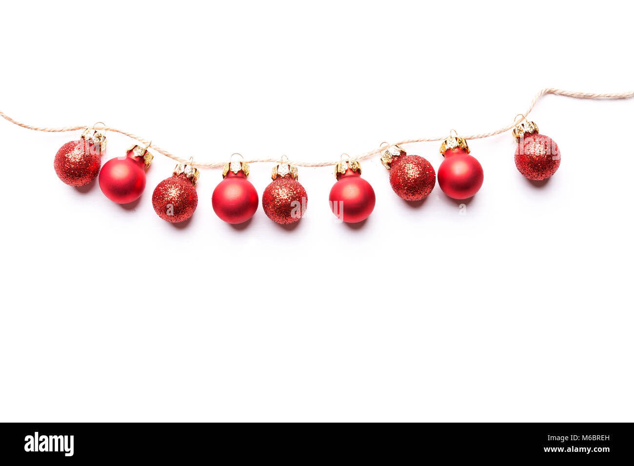 Christmas background top view baubles Cut Out Stock Images & Pictures ...