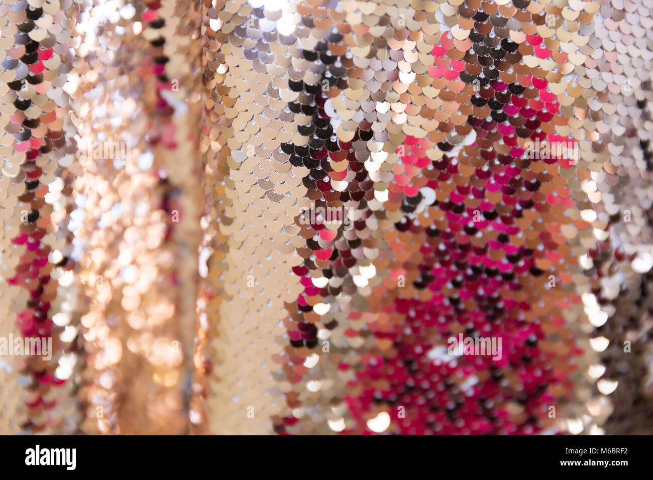 Sequins background - sparkling sequined textile Stock Photo - Alamy
