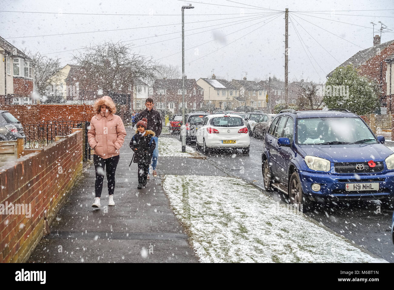 Ice and snow urban residential areas hi-res stock photography and ...