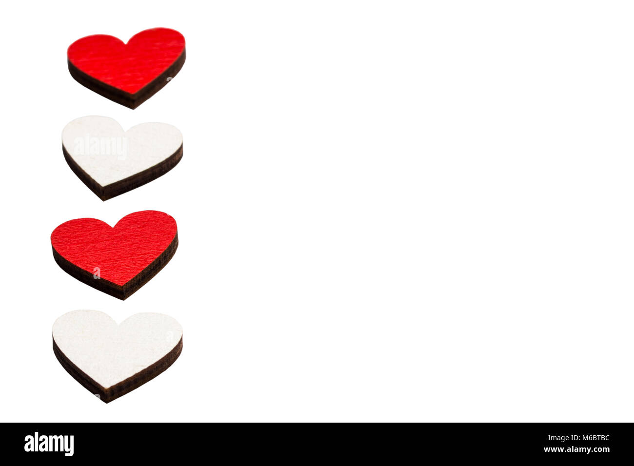 background with wooden hearts, place for text Stock Photo - Alamy