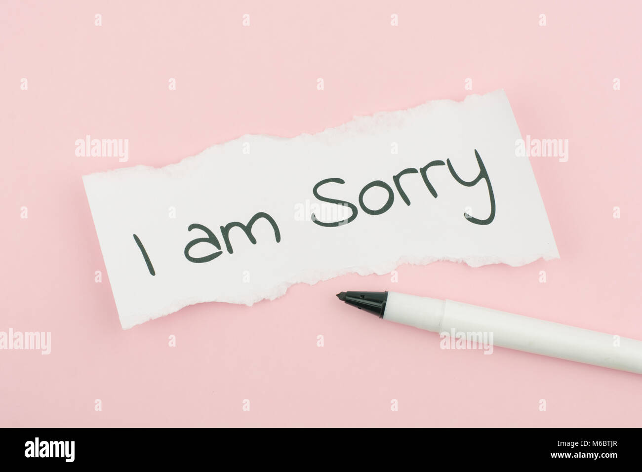 I'm sorry post it note hi-res stock photography and images - Alamy