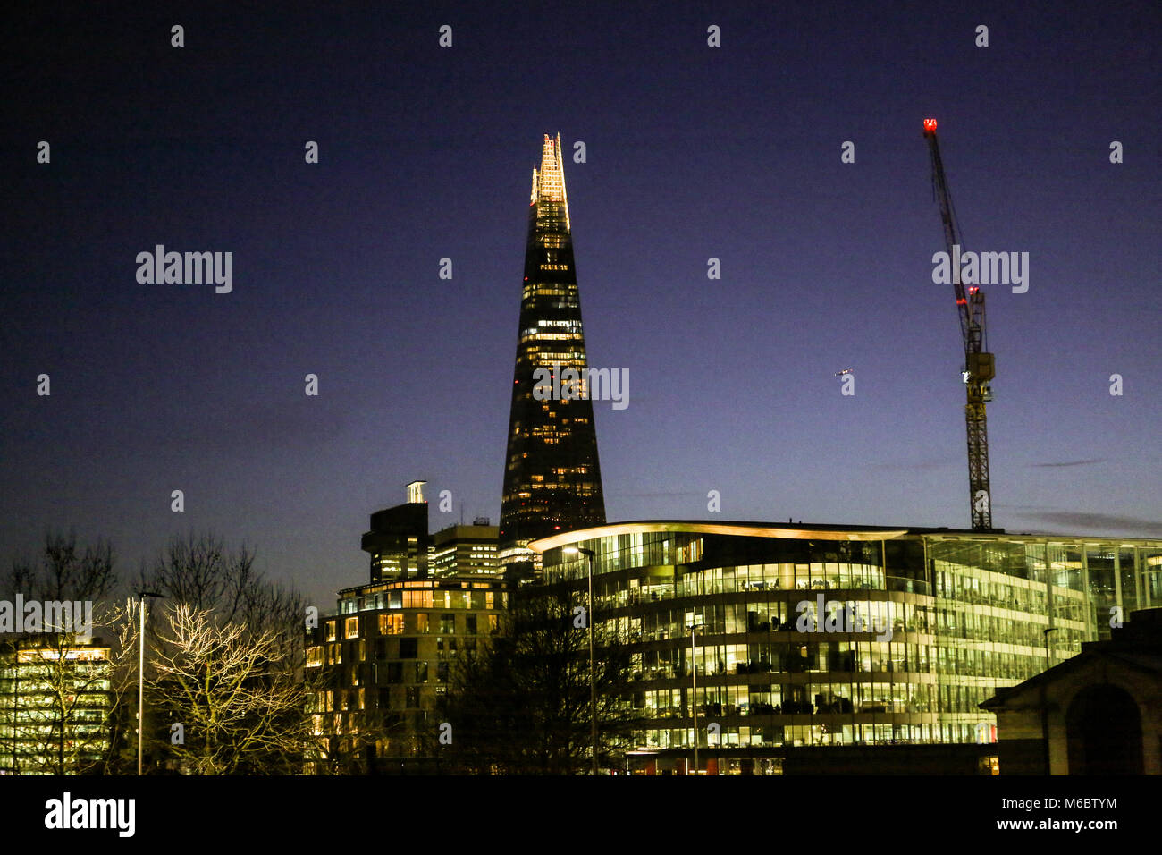 The Shard at night Stock Photo - Alamy