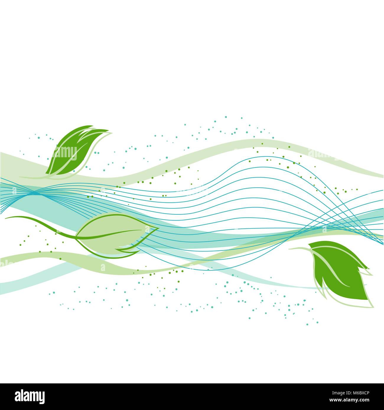 Fresh green leaves background - vector illustration Stock Vector Image ...