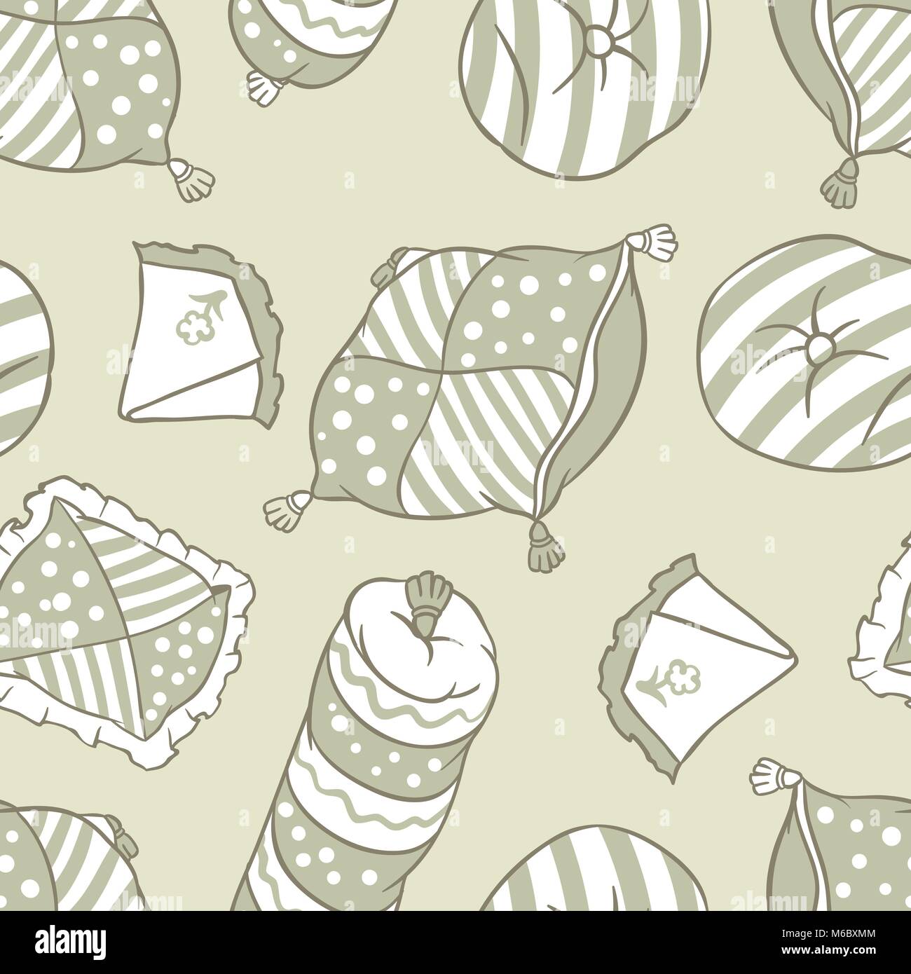 Seamless pattern of abstract pillows Stock Vector Image & Art - Alamy