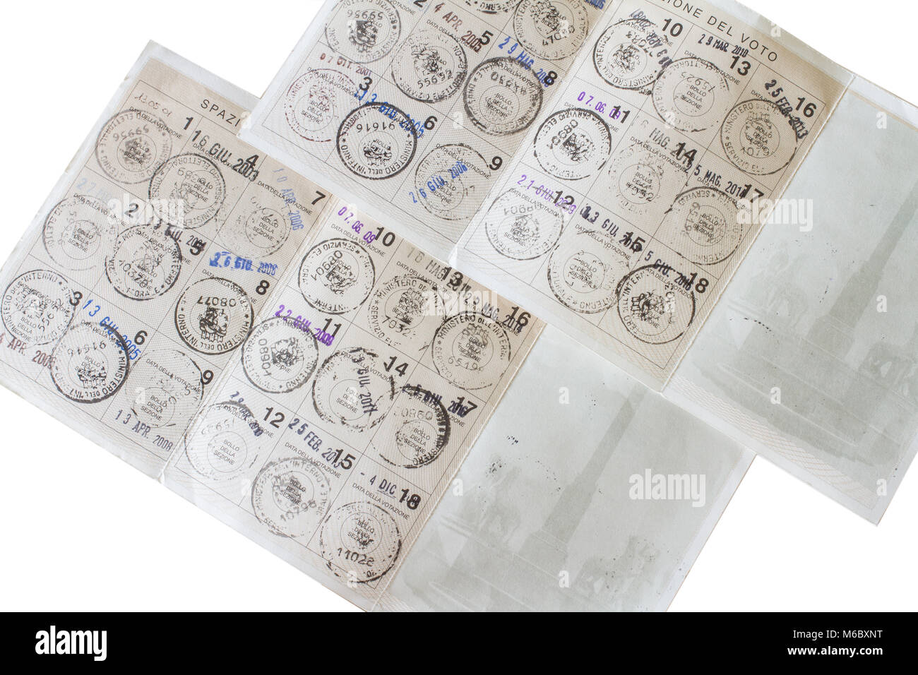 Electoral card, Italy Stock Photo - Alamy