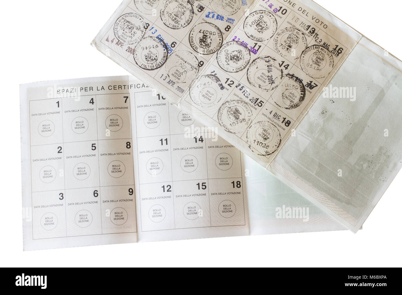 Electoral cards in Italy Stock Photo - Alamy