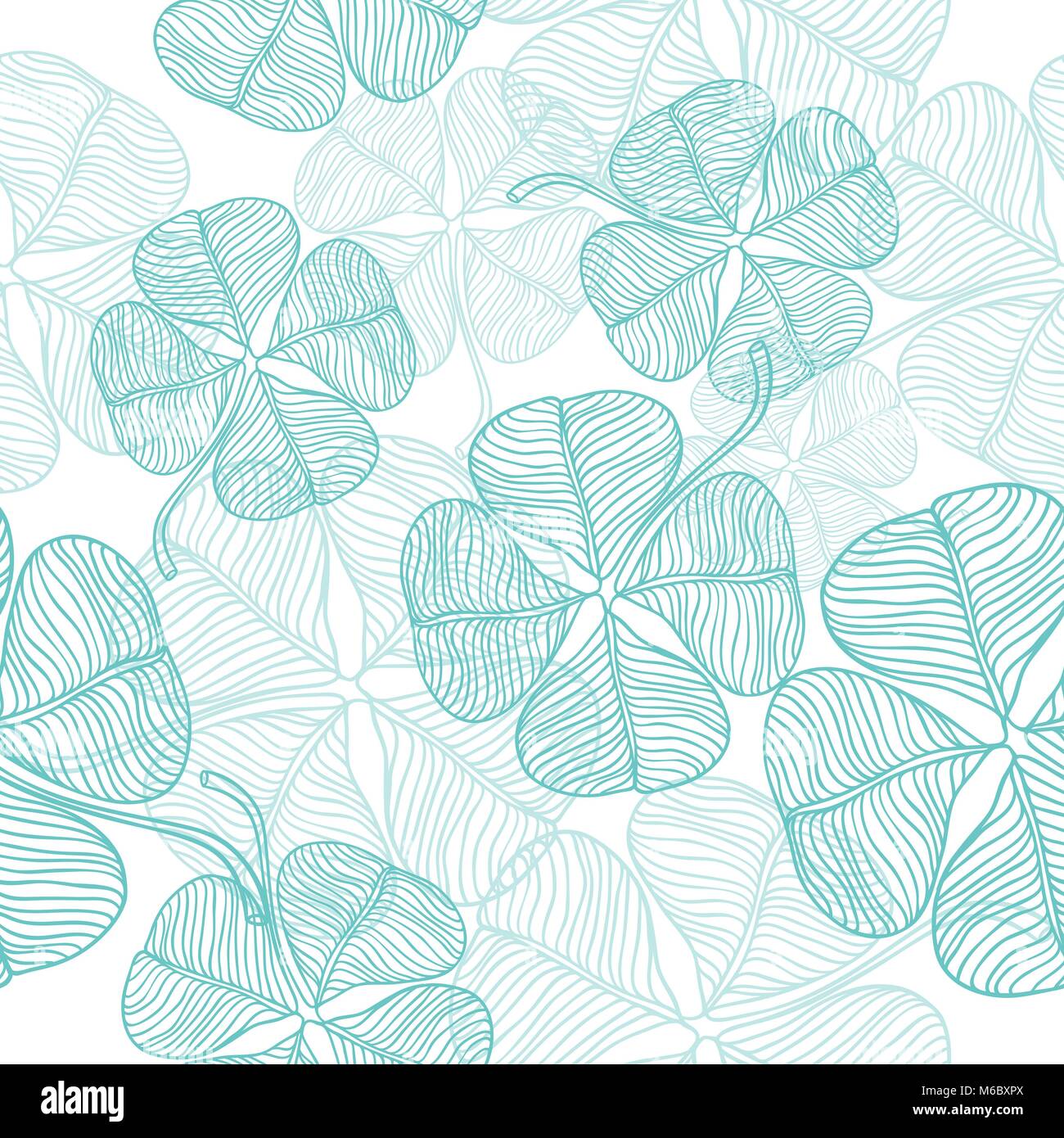 Clover black and white Stock Vector Images - Alamy